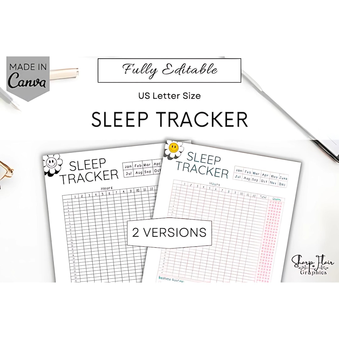 Sleep Tracker, A5 Journal Page Printable, Daily Sleep Habit Tracker ...