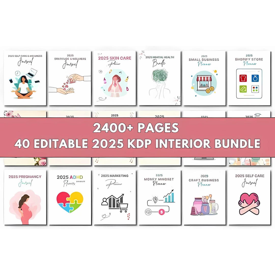 2025 JOURNAL BUNDLE PRINTABLE Journal Pages Digital Planner Pages A5 ...