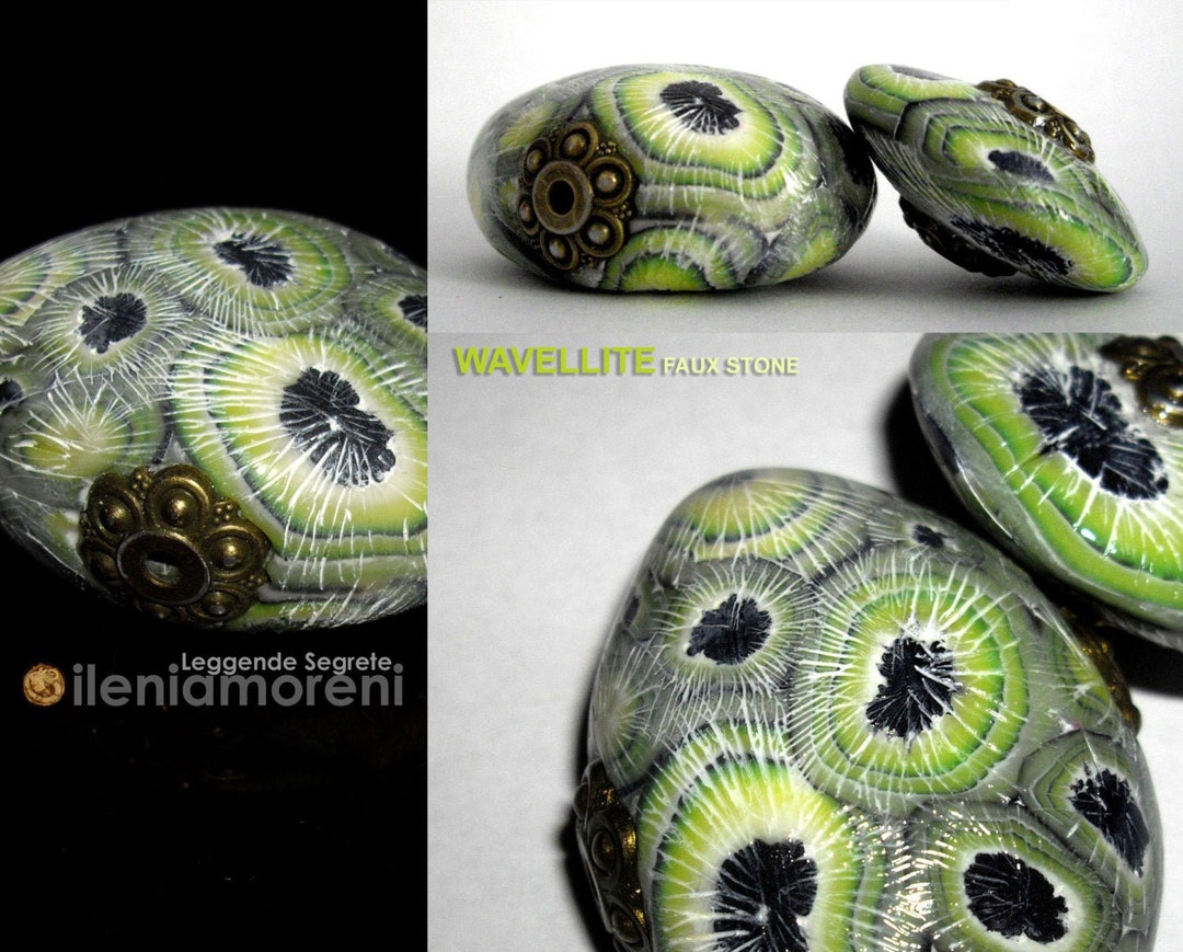 Polymer Clay Tutorial Faux Wavellite Stone - Etsy