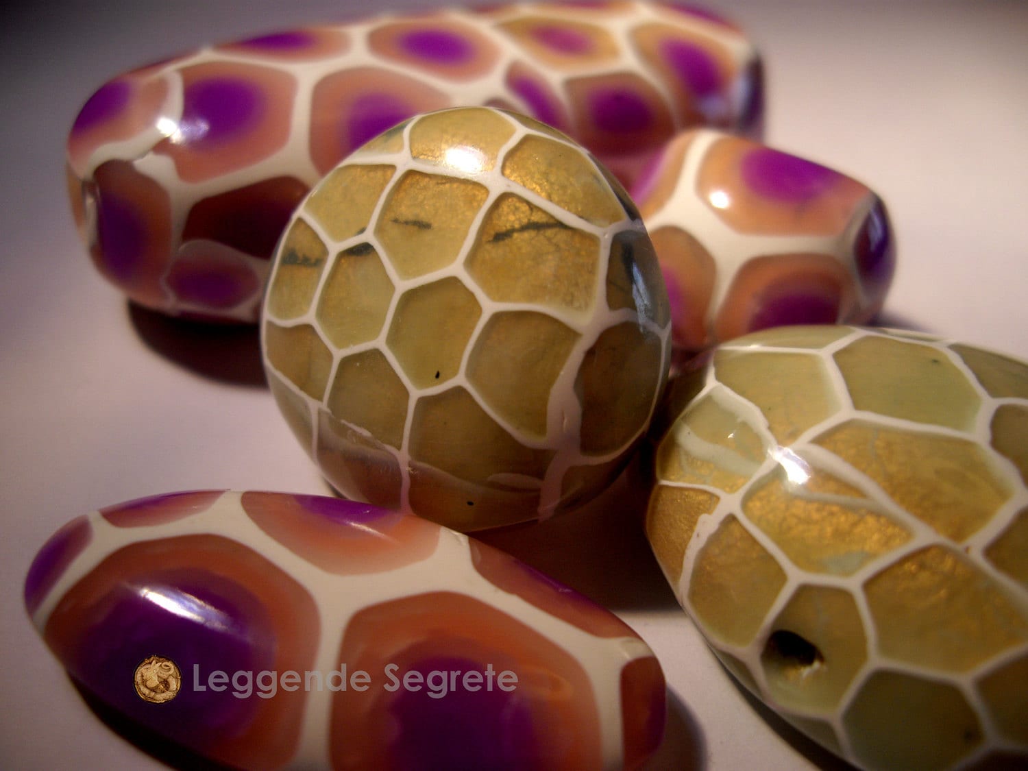Polymer Clay Tutorial Focal Bead Mosaic Glass Effect - Etsy