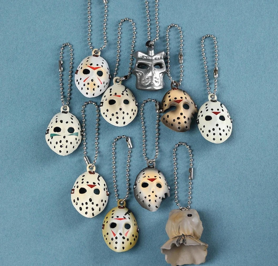 10pcs/set Jason Horror Masks Mini PVC Figures Christmas Birthday Gift ...