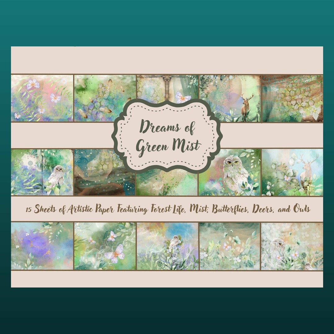 15 Printable Sheets of Artistic Paper for Crafts, Junk Journals, and ...