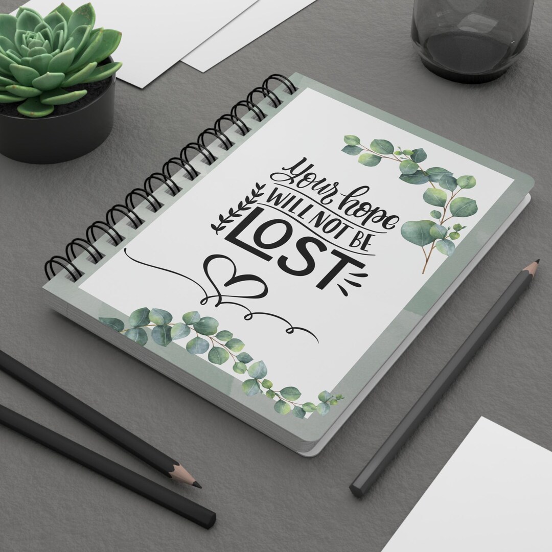Hopeful Words Spiral Bound Journal, Inspirational Notebook ...