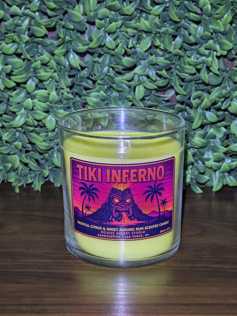 Tropical Citrus Candle: Mai Tai Cocktail Scent - Beach Vibes Home Decor ...