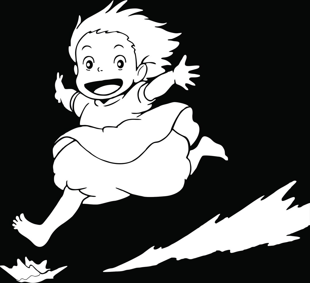 Ponyo Decal for Tinted Windows - Etsy