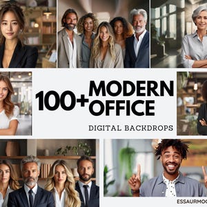100+ Modern Office Backdrops for Professional Headshots & Business ...