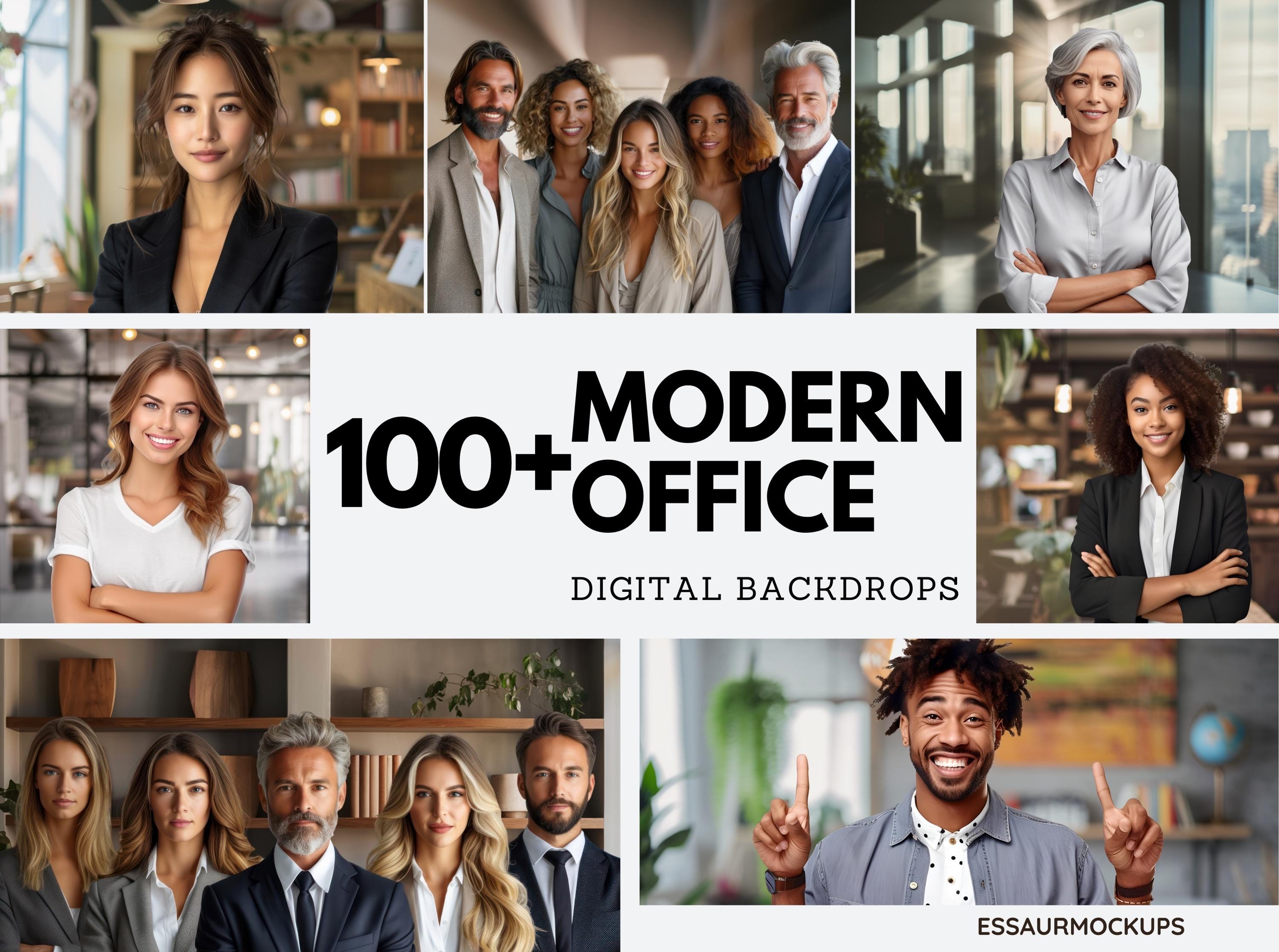 100+ Modern Office Backdrops for Professional Headshots & Business ...