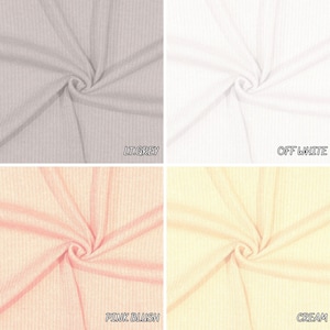 Rib Knit Fabric. Bella Rib Hacci Rib. Light and Rib Sweater. Fabric for ...