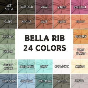 Rib Knit Fabric. Bella Rib Hacci Rib. Light and Rib Sweater. Fabric for ...