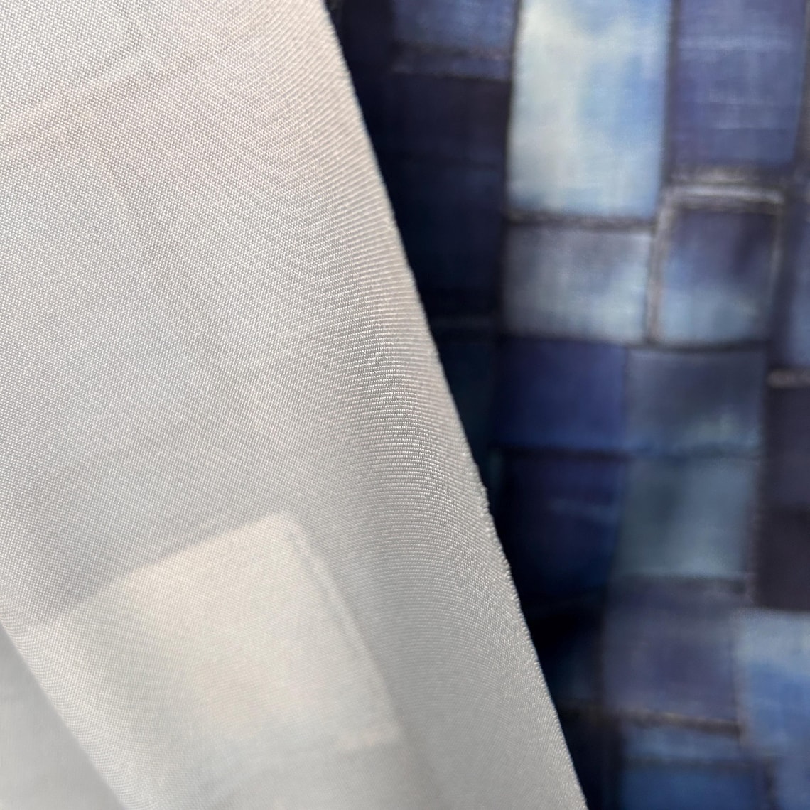 Printed Denim Texture Fabric. Printed Patch Image. 60" Width. Fabric by ...