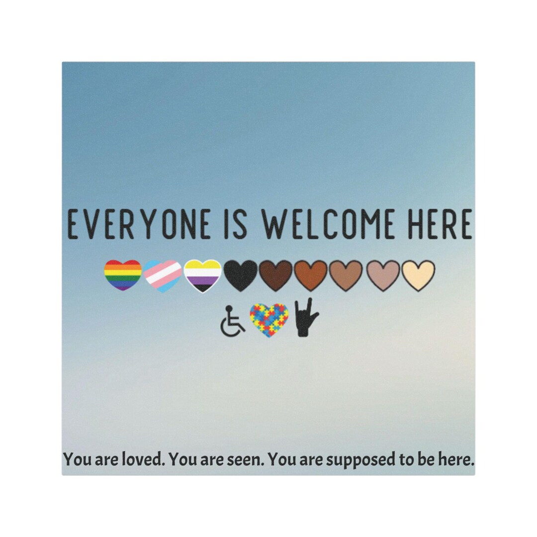 Magnet everyone is Welcome Here, Diversity Inclusion Equality Bumper ...