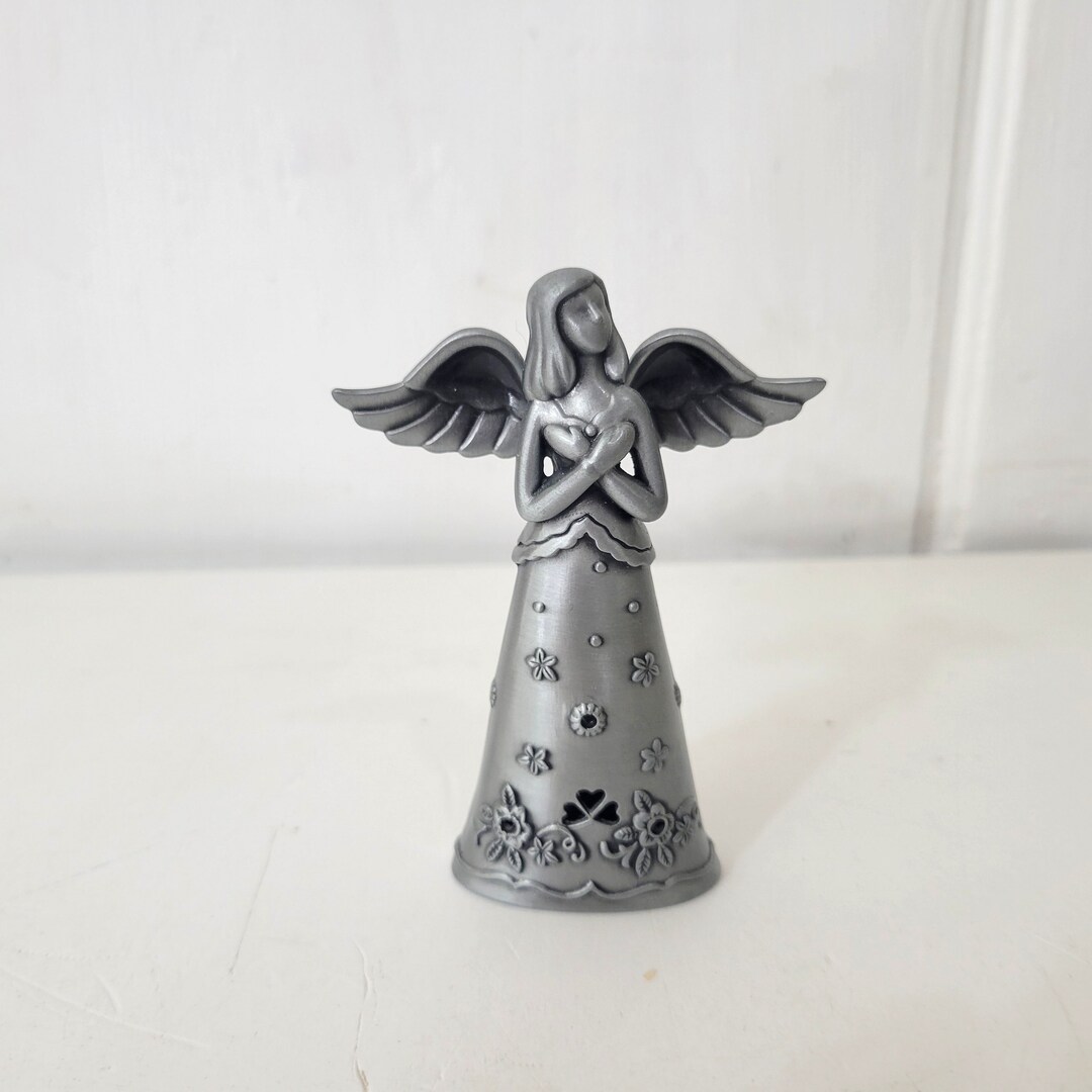 Pewter Angel Figurine - Etsy