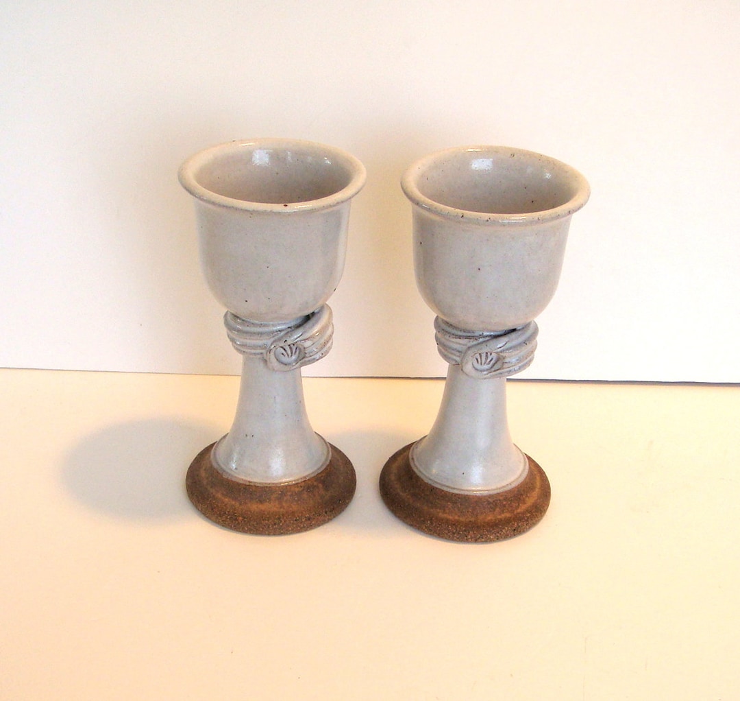 Ren Faire Fantasy Pottery Goblets Set of Two - Etsy