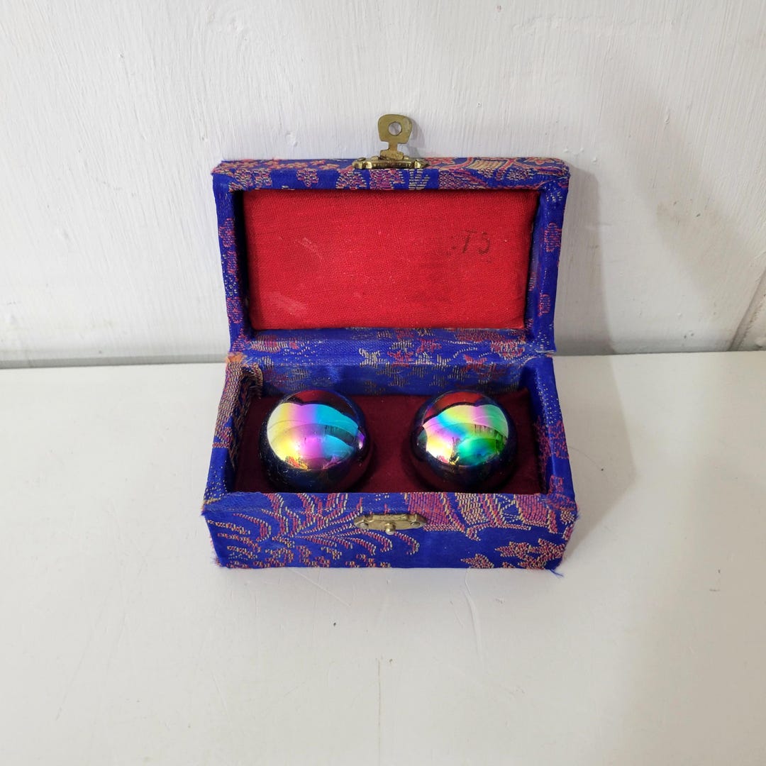 Chinese Rainbow Exercise Stress Balls in Tapestry Box - Etsy