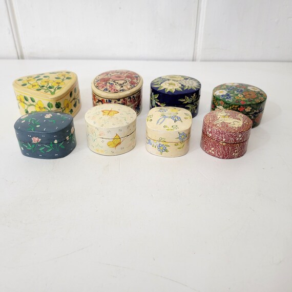 Kashmiri Paper Mache Trinket Boxes Instant Collection - Gem