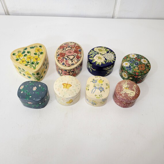 Kashmiri Paper Mache Trinket Boxes Instant Collection - Gem