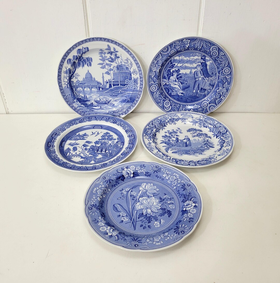Spode Blue Room Dinner Plates Set of Five - Etsy