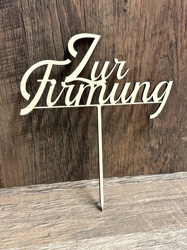 Cake Topper "for Confirmation" Svg Dxf Ai Pdf | Modern Cake Decoration ...