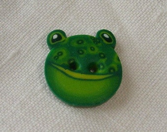 Frog button | Etsy