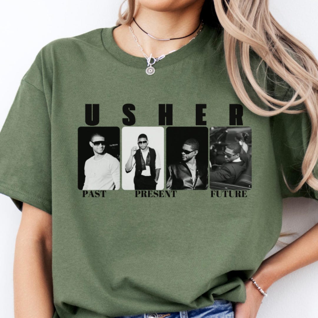 Usher Concert Fan T-shirt Usher World Tour Shirt Usher Past Present ...