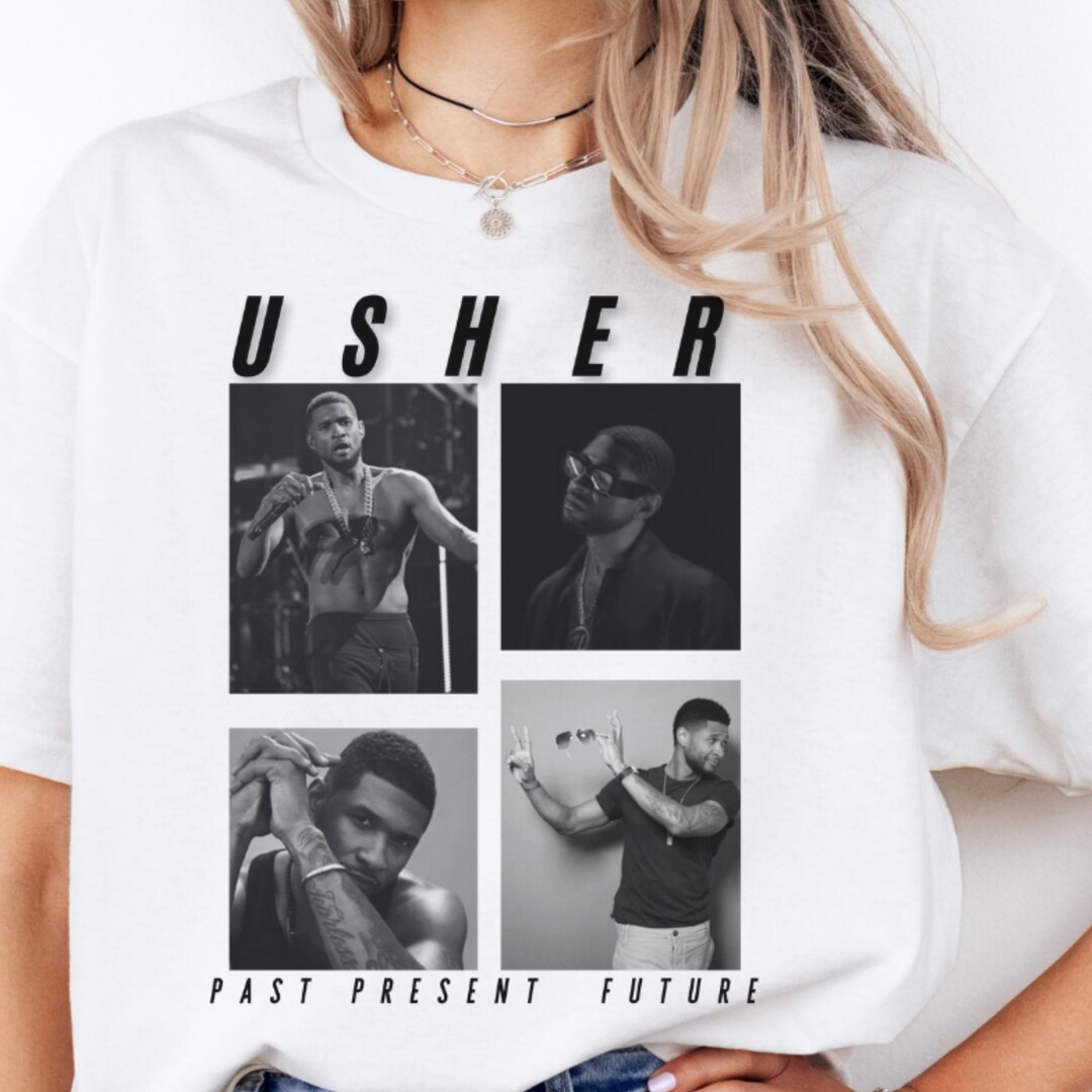Usher Past Present Future 2024 World Tour Concert Shirt for Usher Fans ...