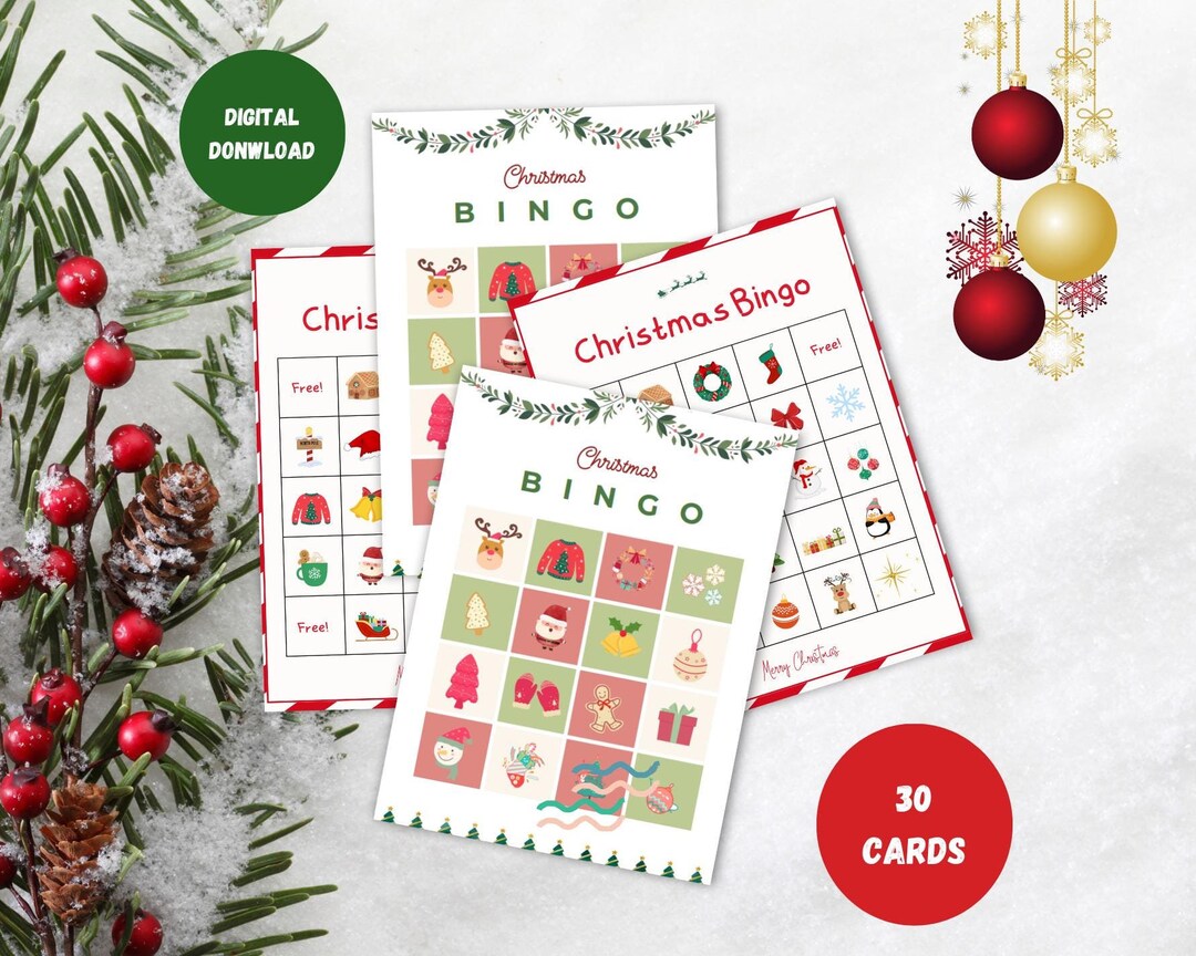 Christmas Bingo | Printable Christmas Game & Christmas Trivia | Family ...
