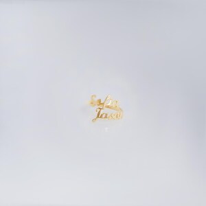 Double Name Ring, Two Name Ring in Sterling Silver,gift for Mom, Best ...