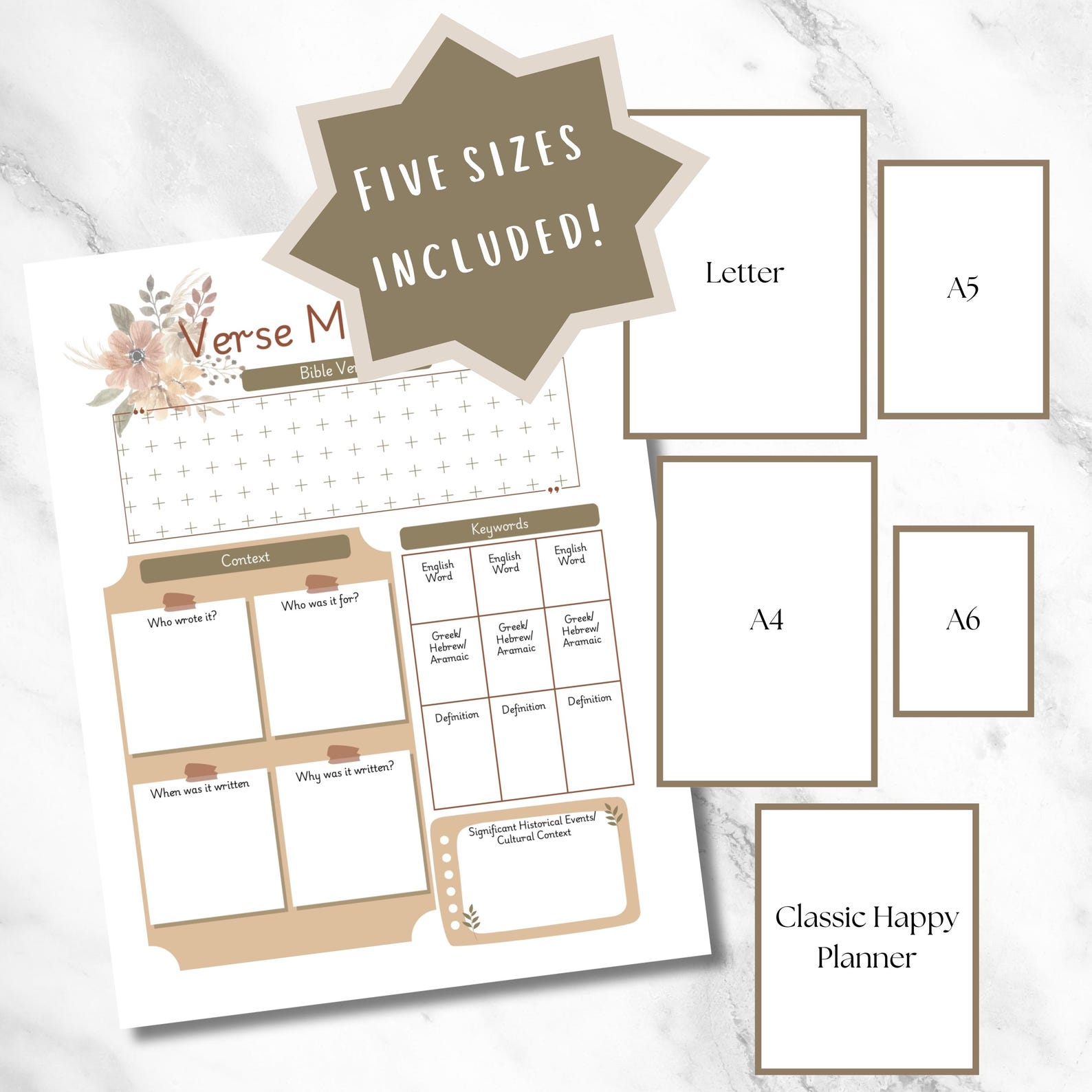 Autumn Color Verse Mapping Printable, Bible Study Tool, Daily ...