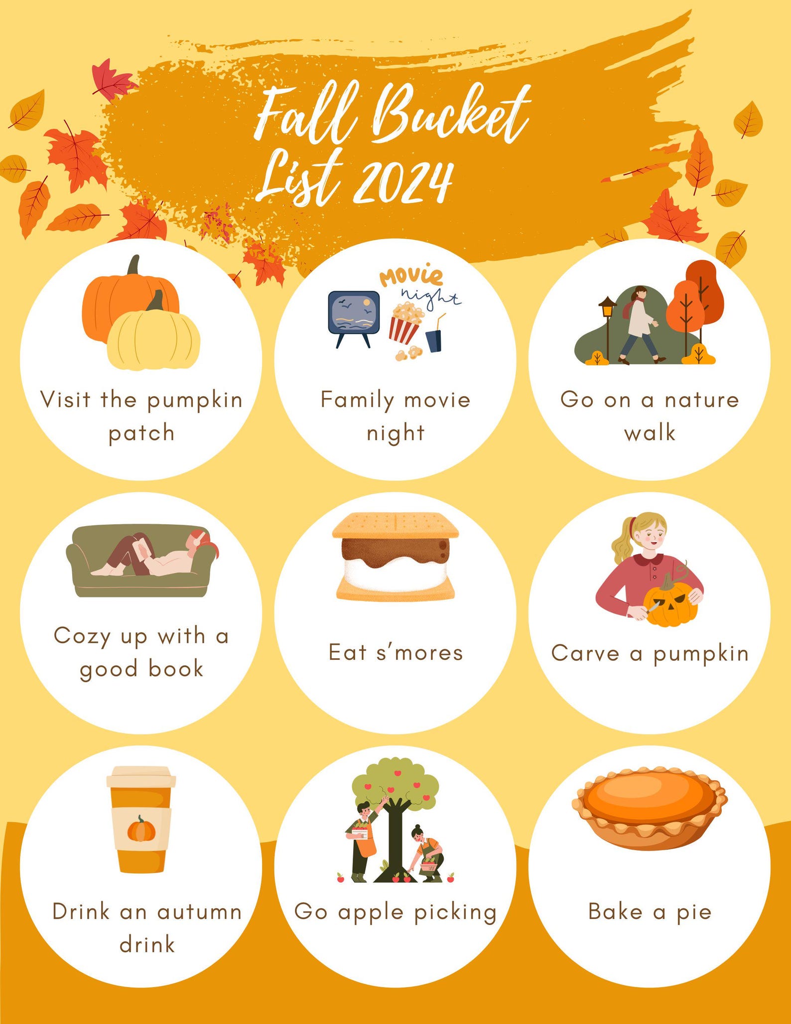 Basic Fall Bucket List - Etsy