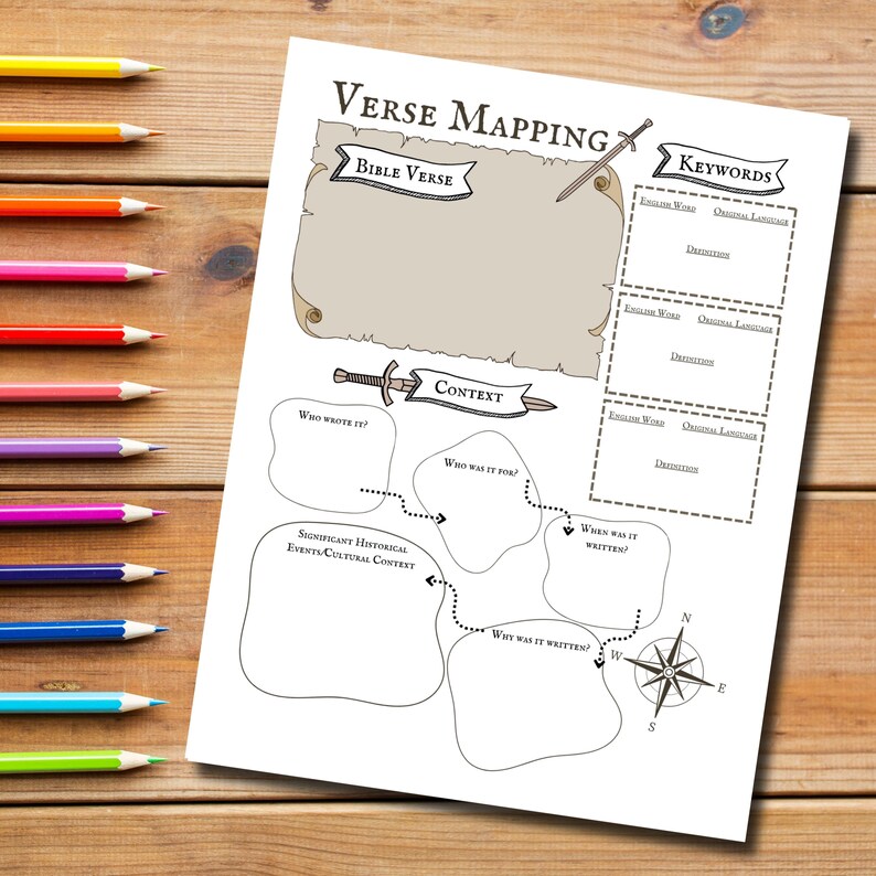 Verse Mapping for Young Men, Bible Study Tool, Daily Devotional ...