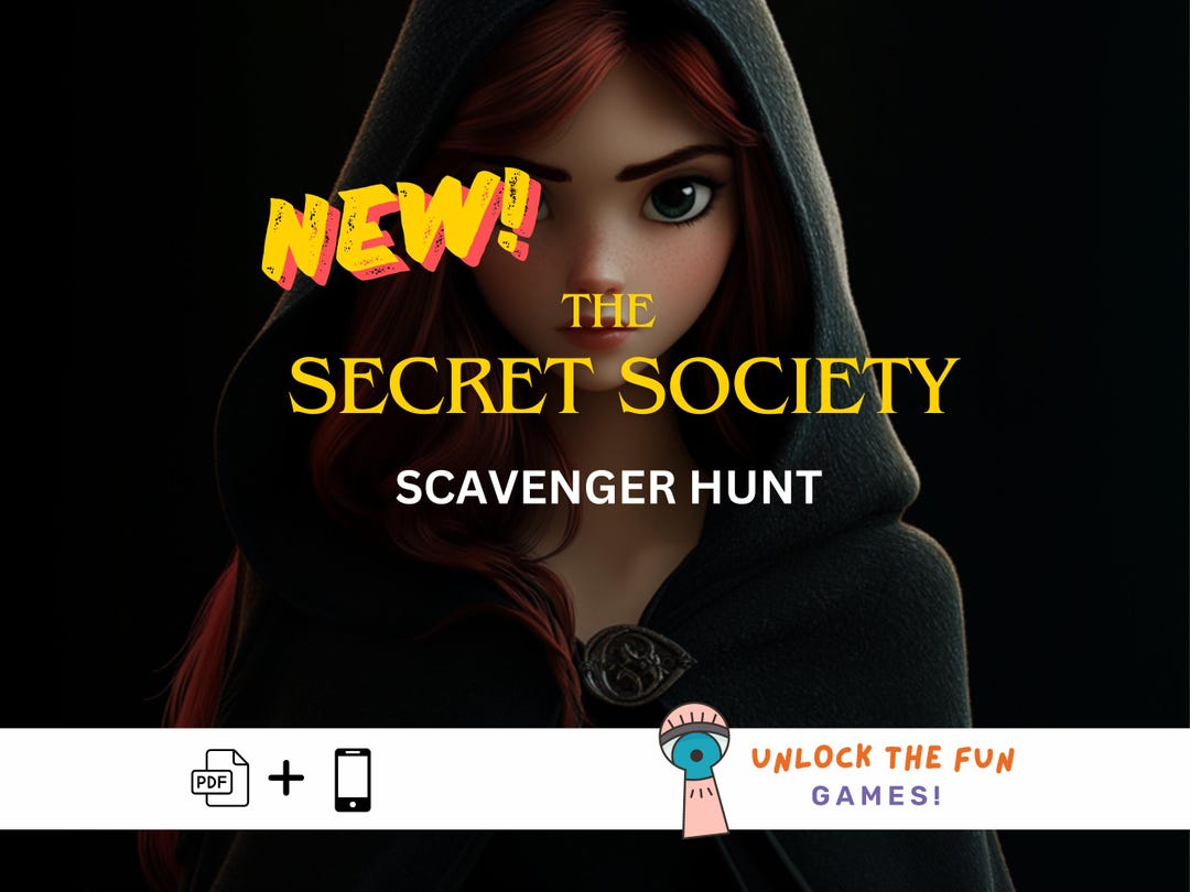 Scavenger Hunt | Join the Secret Society | at Home Game - Etsy
