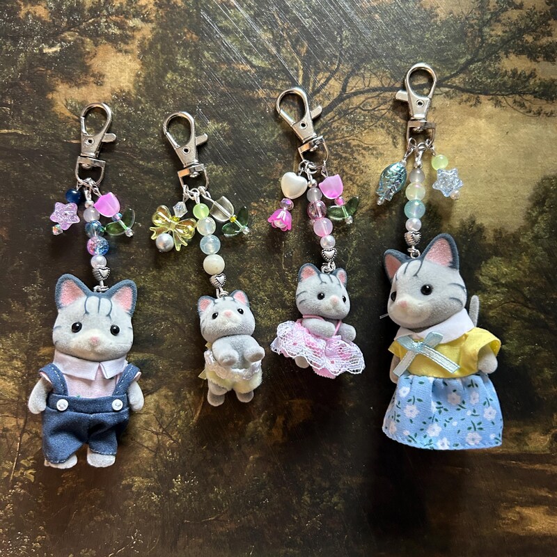 Calico Cat Keychain - Etsy