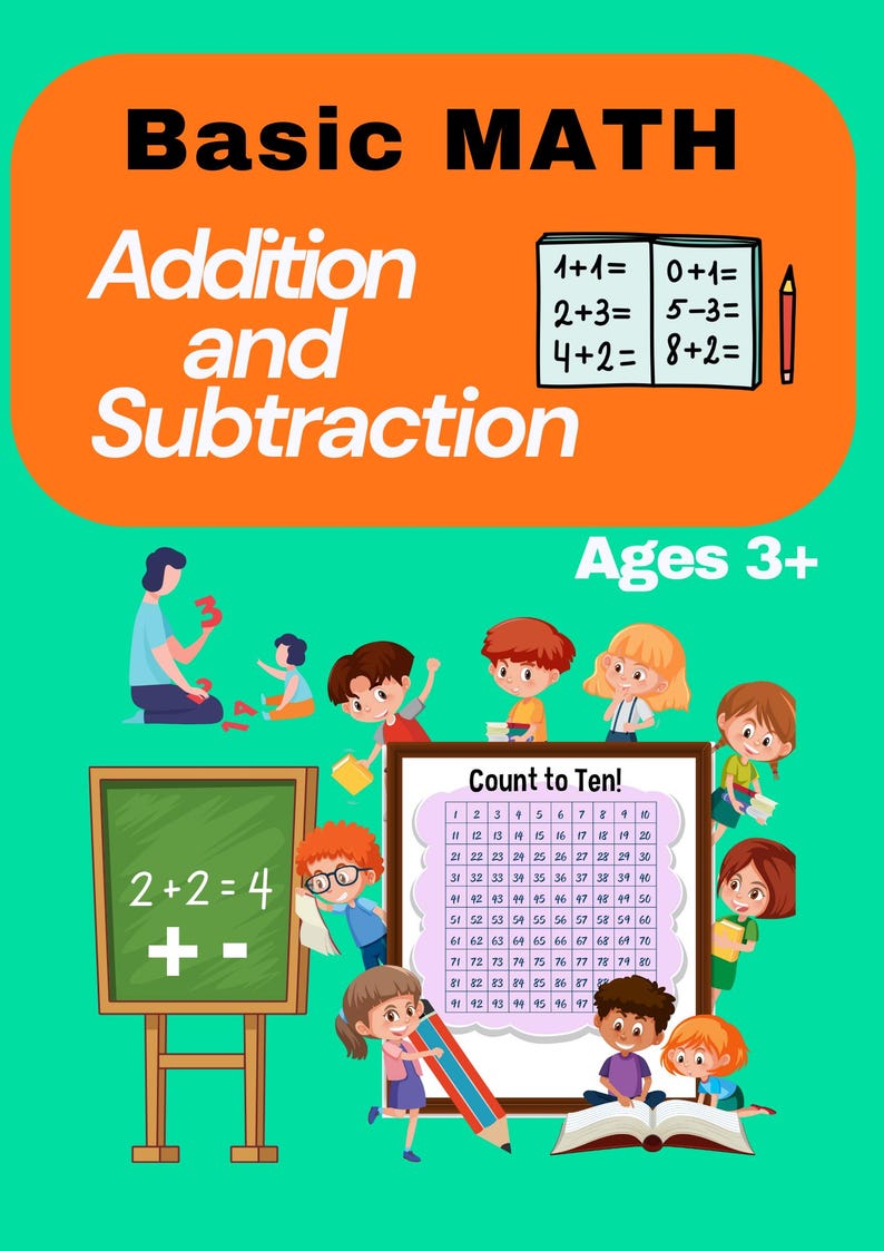 PRINTABLE Numbers Adventure: Tracing, Counting & Math Skills Workbook ...
