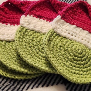 Grinch Inspired Coasters set of 4 - Etsy