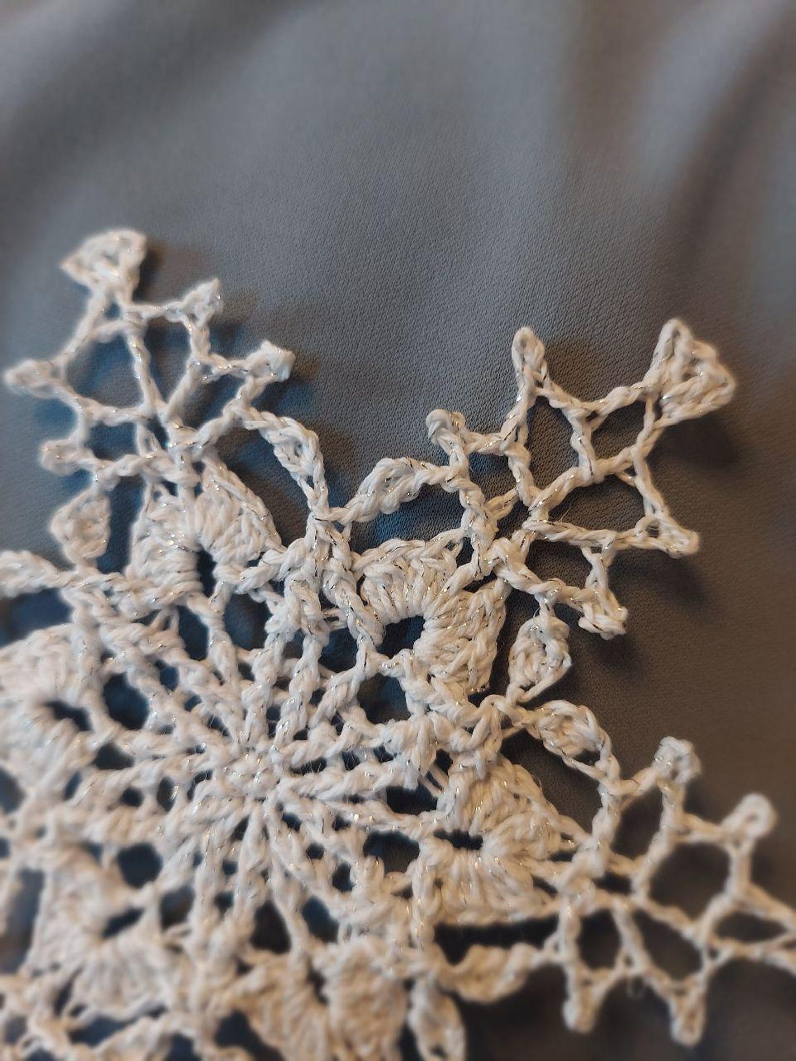 Crochet Snowflakes Set of 5 Snowflakes Handmade Snowflakes Christmas ...
