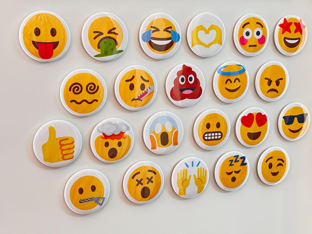 Emoji Magnets (set of 9) - Etsy