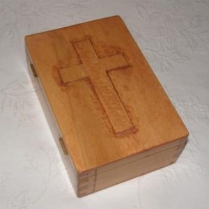 Carved Cross Box - Etsy