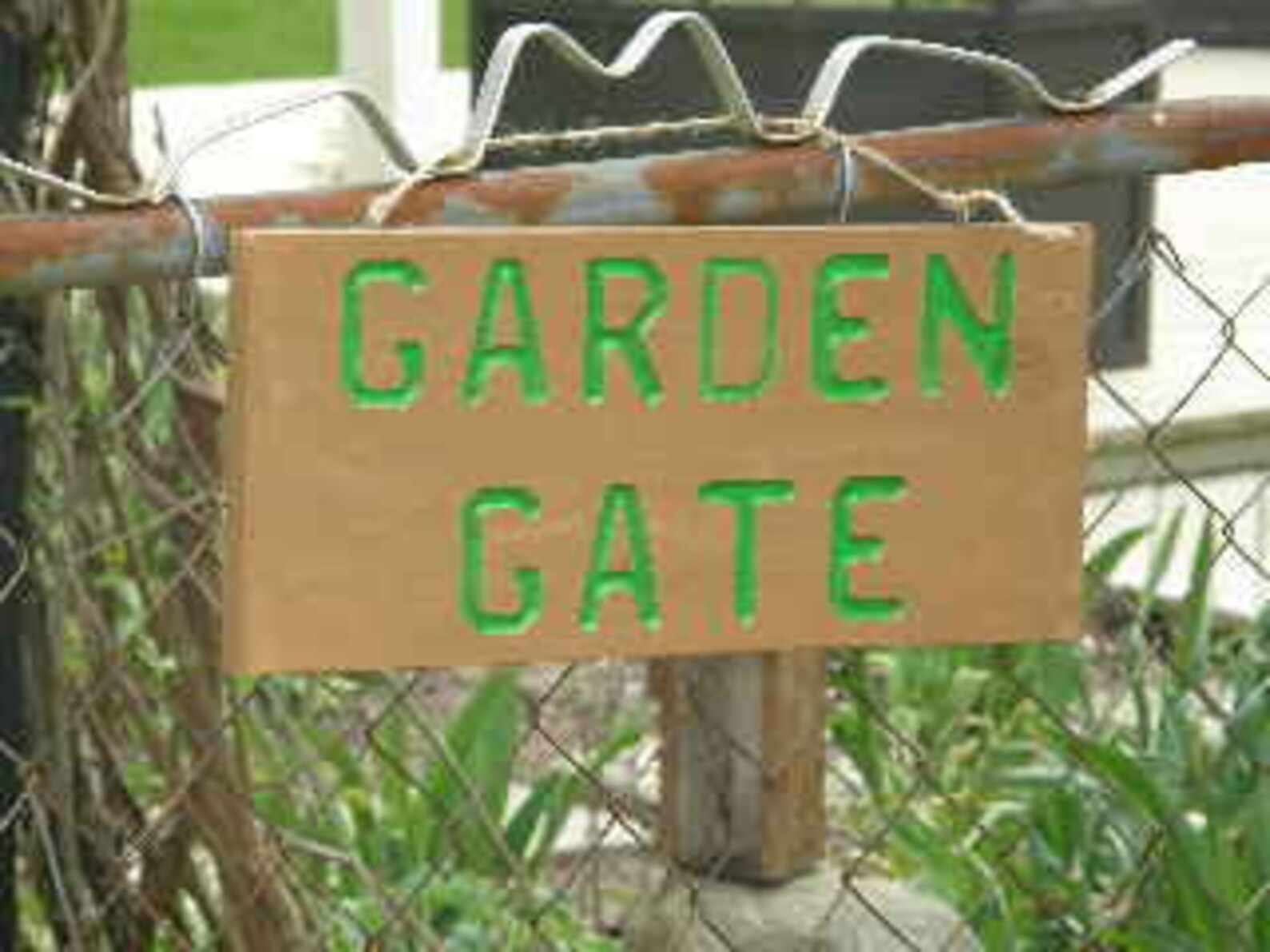 Custom Garden Sign - Garden Gate - Etsy