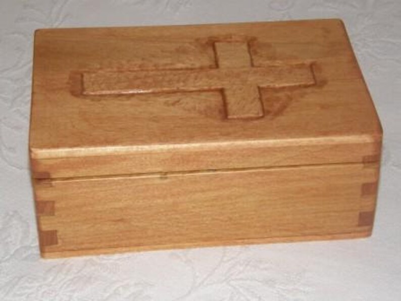 Carved Cross Box - Etsy