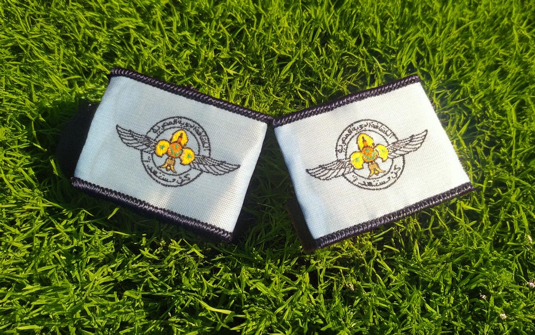 Air Scouts of Egypt Official Pair of Stripes in Arabic With Wings Fleur ...