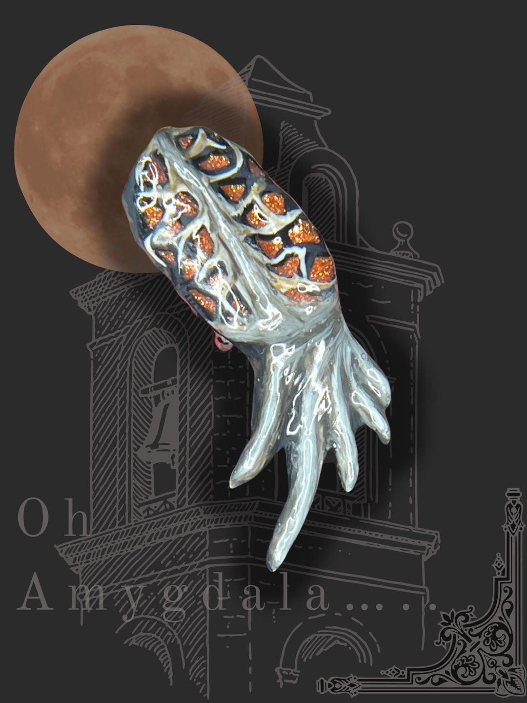 Handmade Bloodborne Lesser Amygdala Pin - Etsy