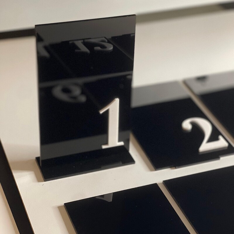 Acrylic Table Number - Etsy
