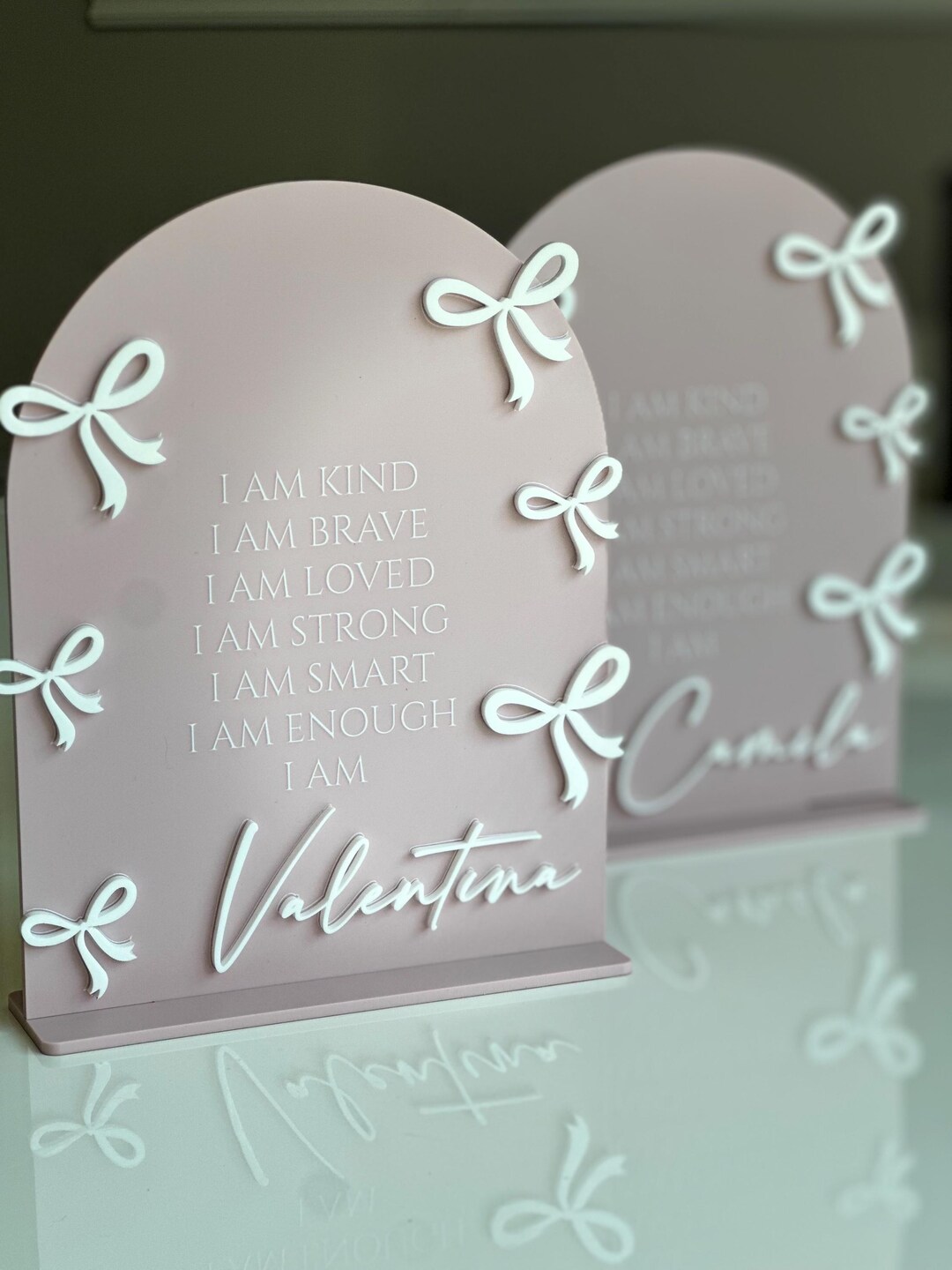 Personalized Affirmation Sign Acrylic Affirmation Sign I Am Smart I Am ...