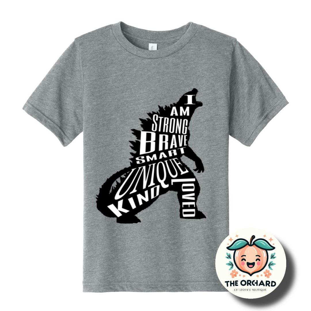 Digital Download / Youth Boys' Godzilla Positive Affirmations Graphic ...