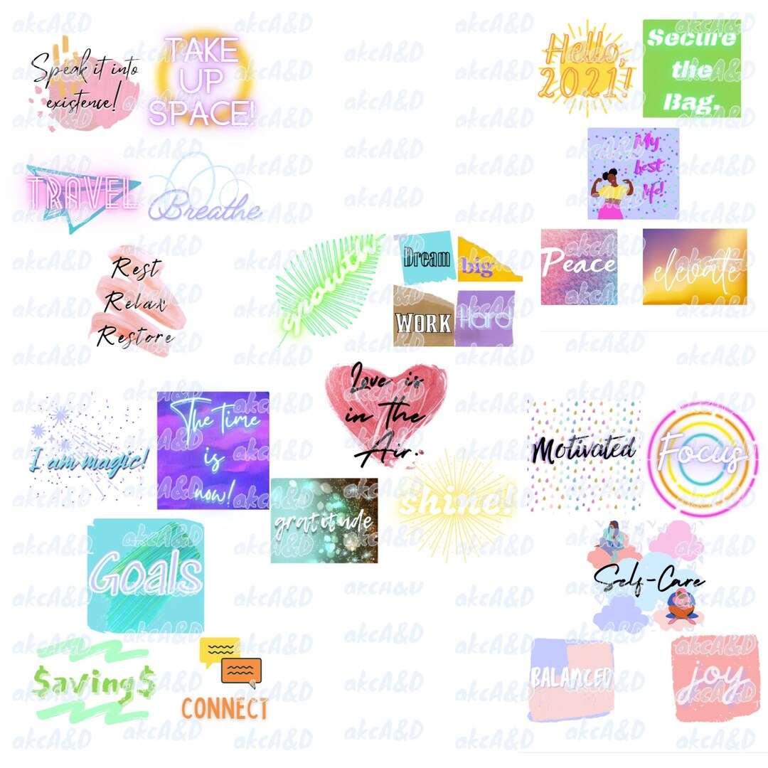 2021, Here I Come! Vision Vision Board Printable Pack - Etsy