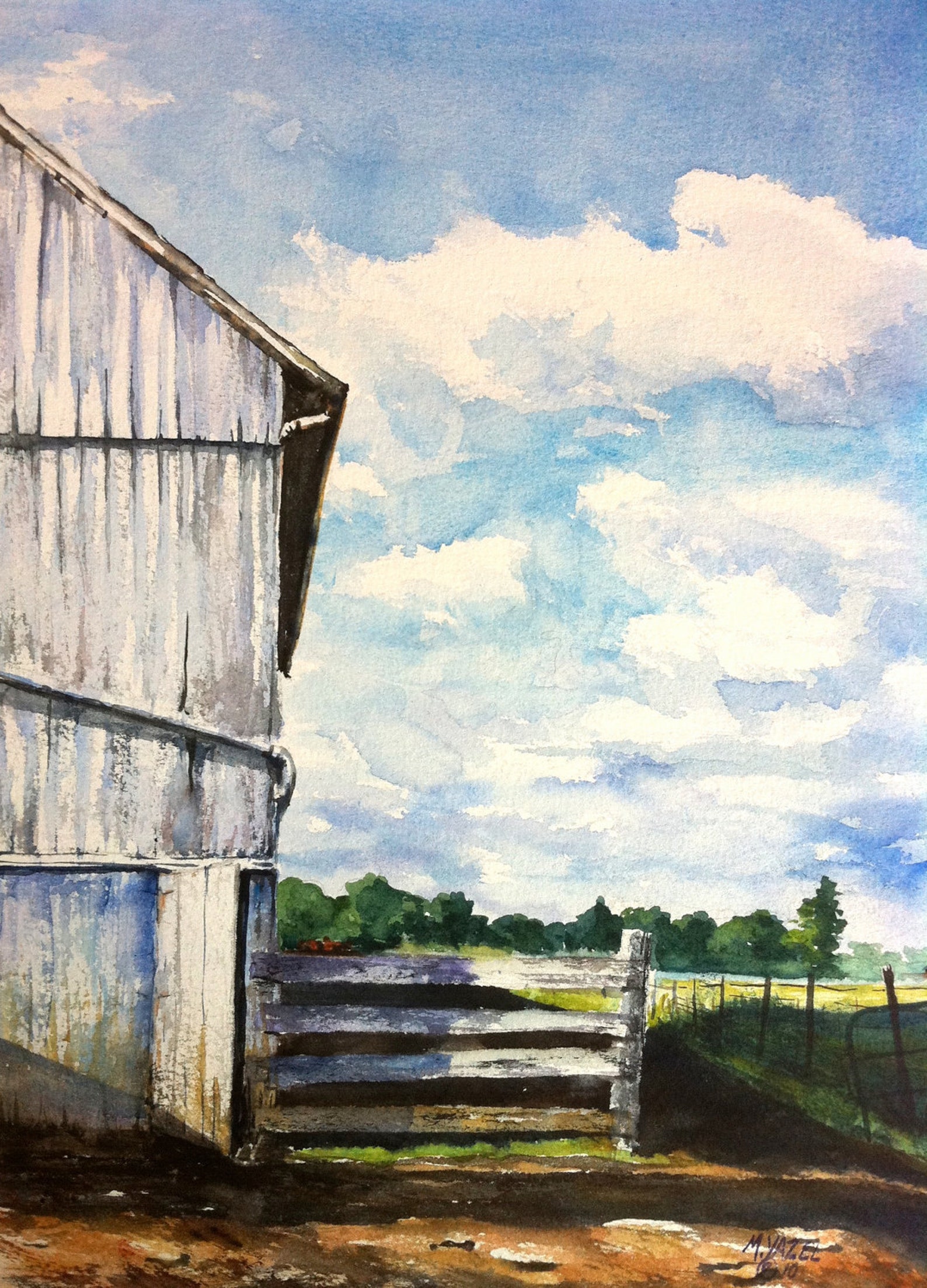 Amish Barn Print of My Original Water Color - Etsy