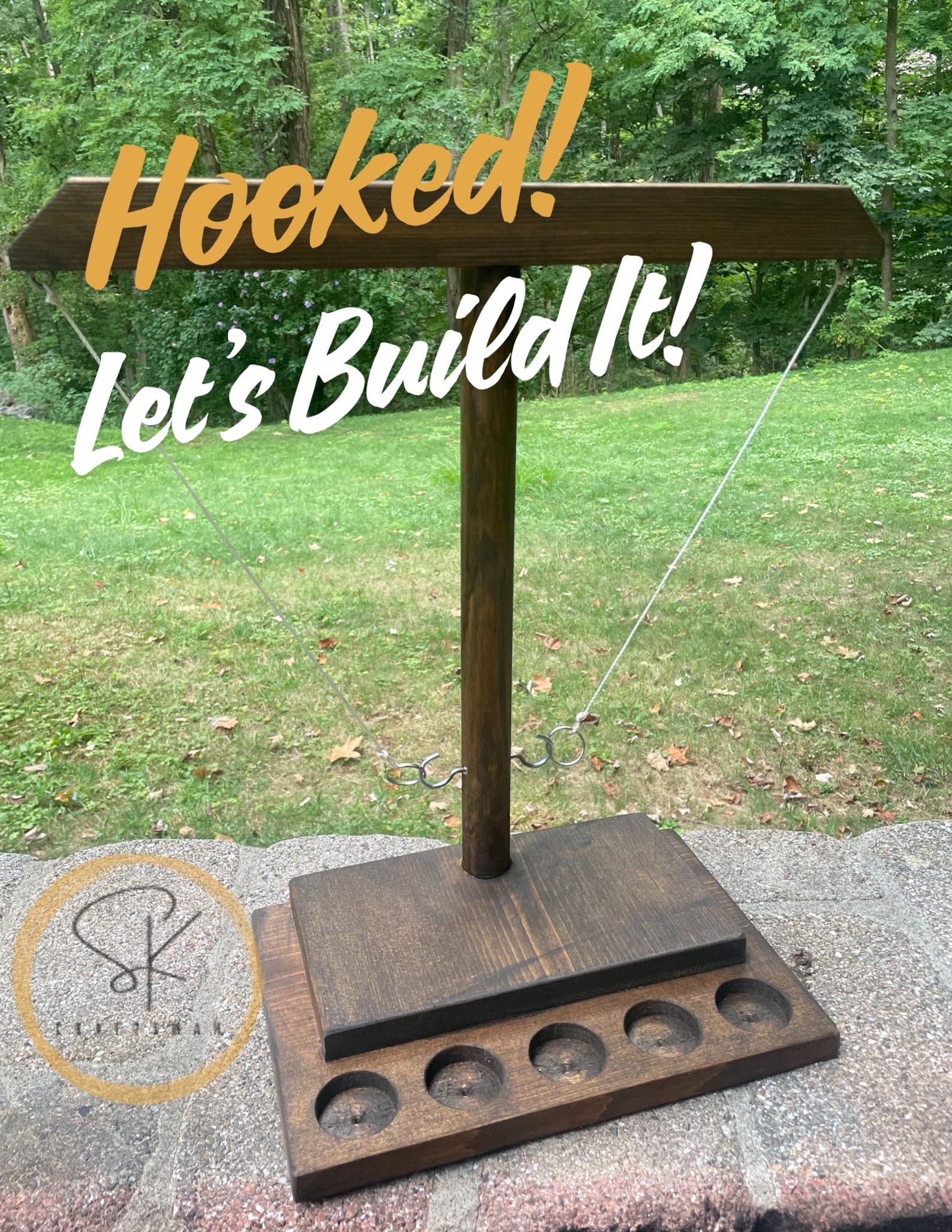 Hooked- Table Top Hook and Ring Game/ DIY Build Plan - Etsy