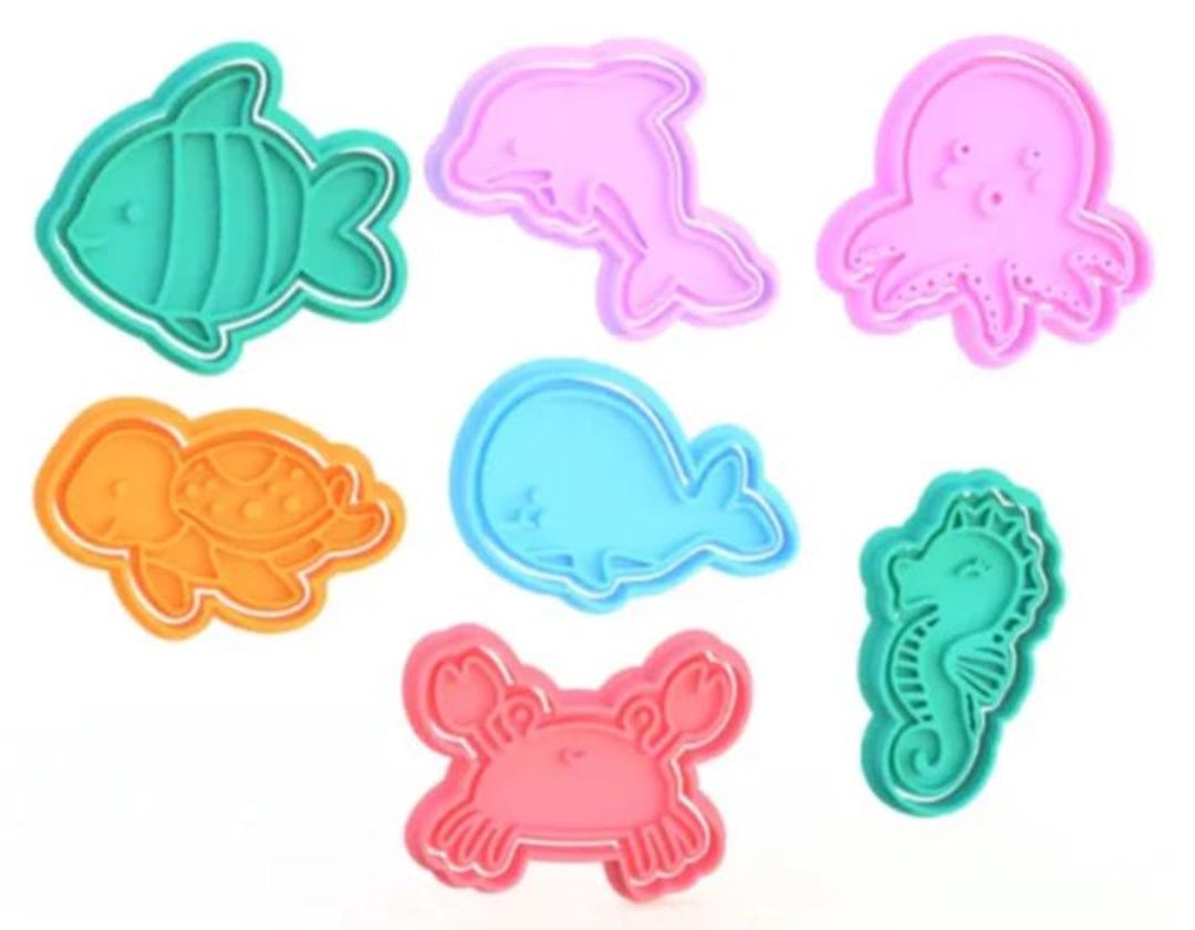 Sea Creatures Under the Sea Cookie Cutter & Stamp - Etsy