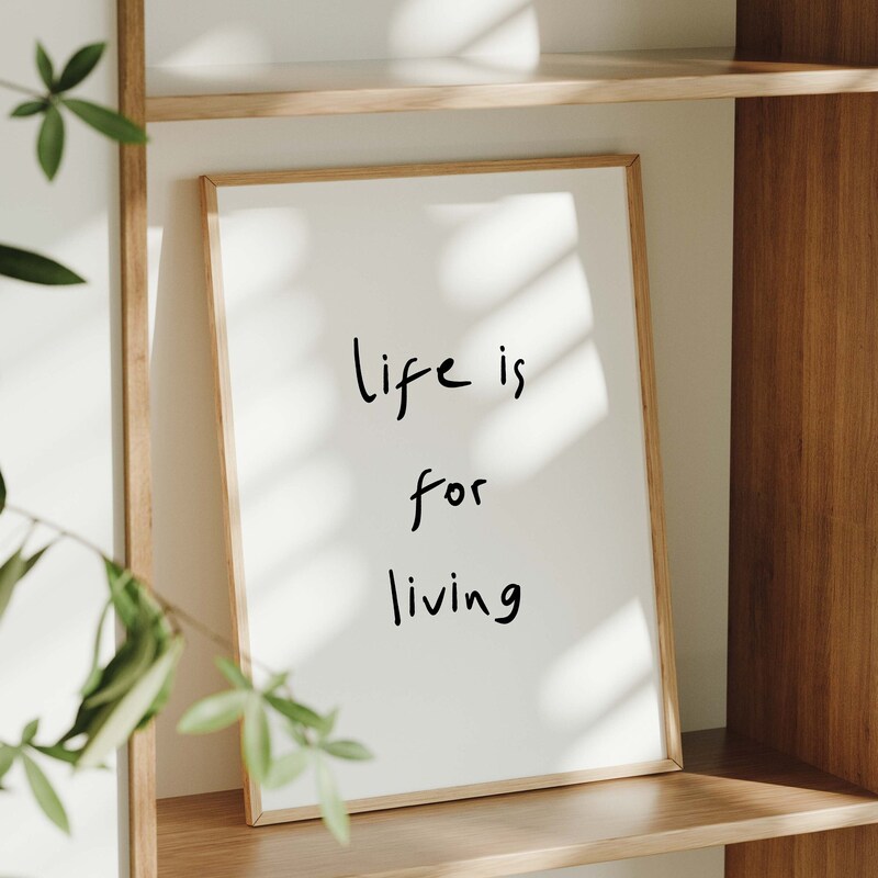 Life Quote Print - Etsy