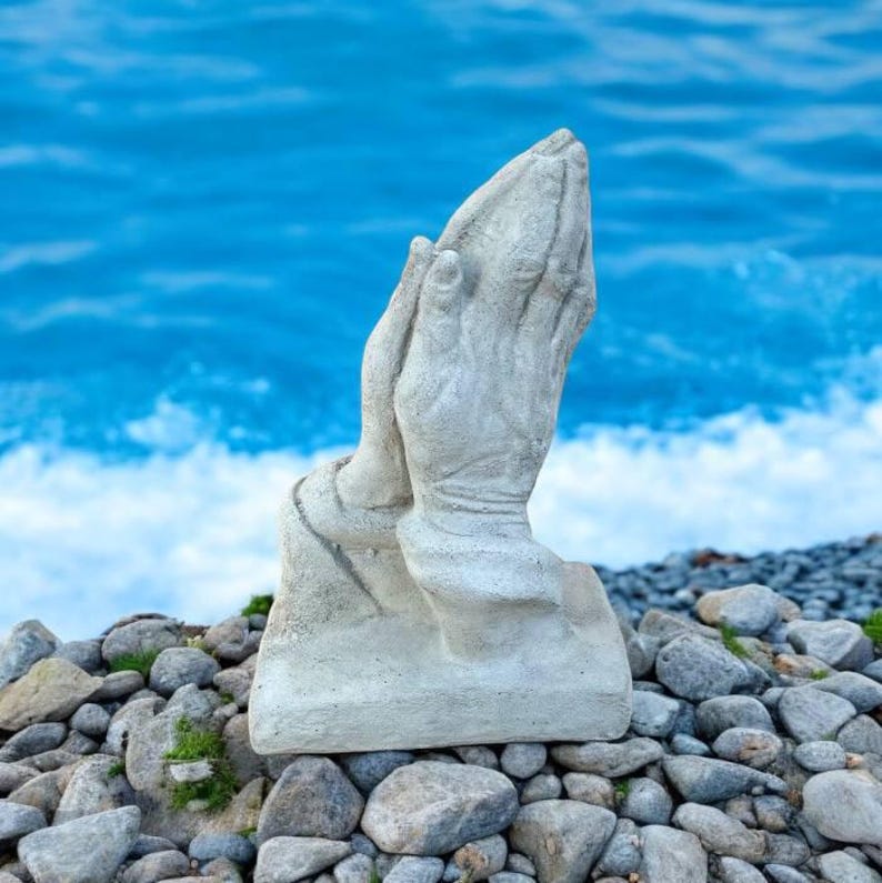 Praying Hands Statue, Loving Hands Figure, Religious Two Hands on Base ...